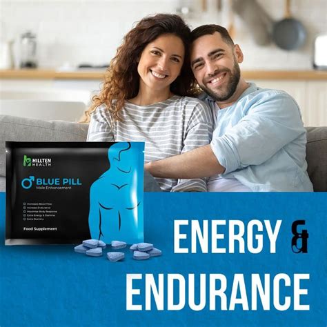 10x Herbal Supplement Blue Pills For Men High Strength Performance