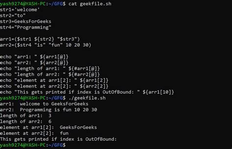 string manipulation in shell scripting geeksforgeeks