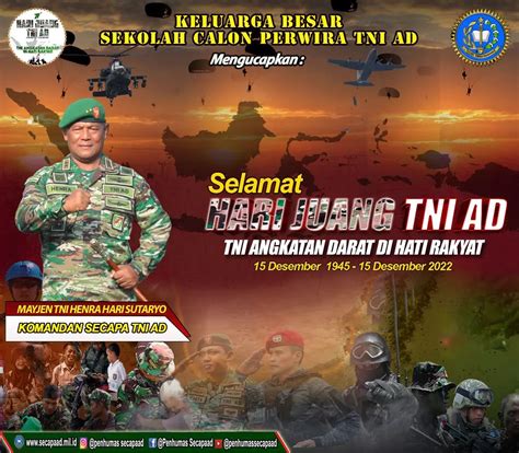 Selamat Hari Juang Tni Ad “tni Angkatan Darat Dihati Rakyat” 15