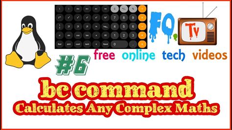 linux command line tutorial bc command linux calculator fotv