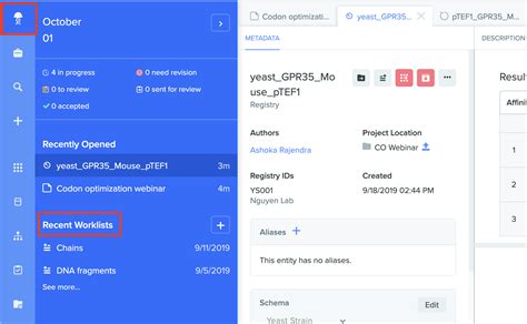 what is a worklist benchling