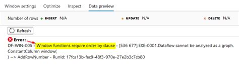 row numbers in azure data factory data flows