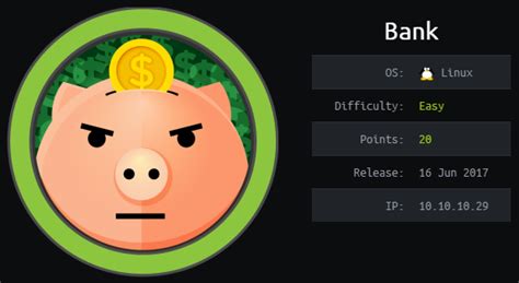 [hackthebox] bank blog ziemni