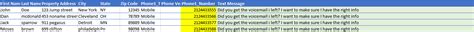 get specific data from excel spreadsheet and print execute a command in