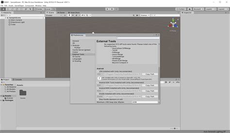 unity and android build environment quick start nagarelab