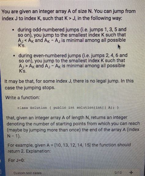 solved you are given an integer array a of size n you can