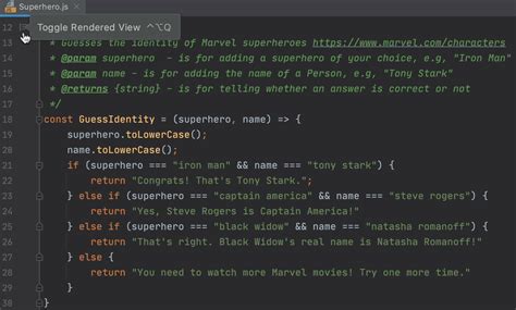 jsdoc comments jetbrains rider documentation