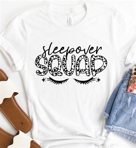 Sleepover Squad Shirts Birthday Shirt Slumber Party Shirts Etsy