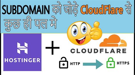 how to connect a subdomain to cloudflare free ssl certificate for