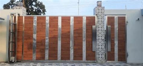 Stainless Steel Modern Ss Gate With Hpl Wood For Home At Rs 2250
