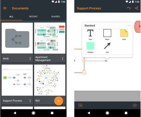 new features for lucidchart s android app lucidchart blog