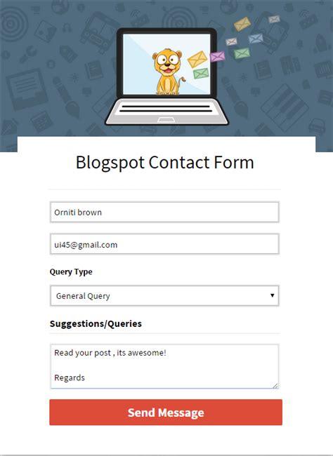 steps to receive entry on your contact form formget