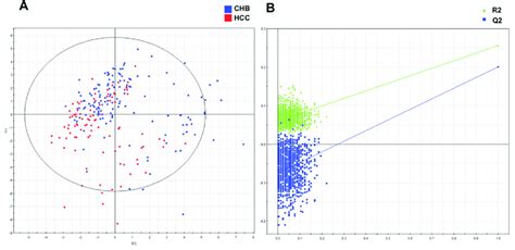 Pls Da Score Plots Show A Clear Separation Between Chb And