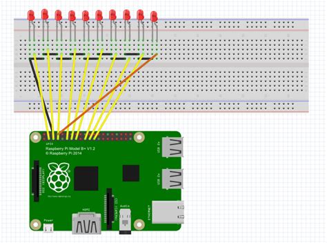 led chaser using raspberry pi learning embedded