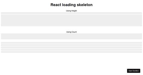 react loading skeleton codesandbox