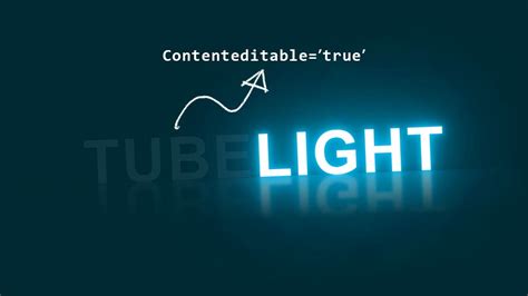css glowing tubelight text animation effects