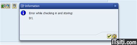 kpro error while checking in and storing sap content server