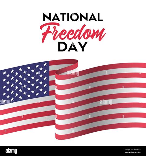 National Freedom Day Vector Greeting Card Stock Vector Image And Art Alamy