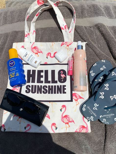 Pin By Kawtar Elmiry On Vibes🦩☀️ Beach Hello Sunshine Tote Bag