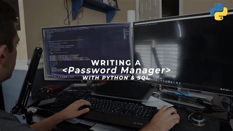 i wrote a password manager with python and sql youtube