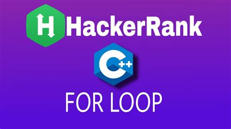 5 for loop hackerrank c solution english explanation youtube