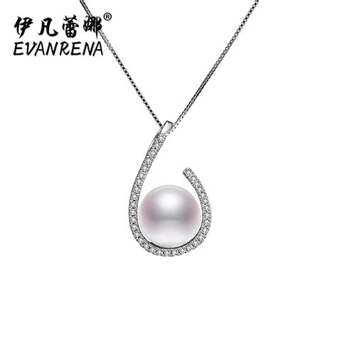 Evanrena Freshwater Natural Genuine Pearl Pendant Necklace Fashion