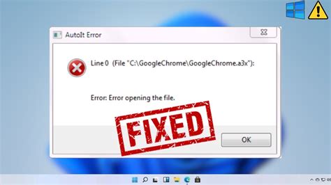 how to fix autoit error windows 11 10 autoit error windows 10 fix