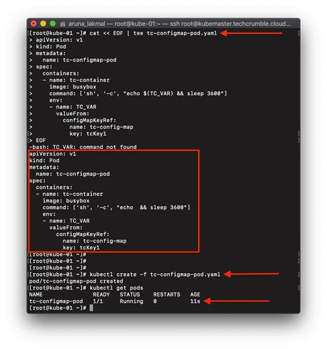 how to configure kubernetes pods to use configmap data techcrumble