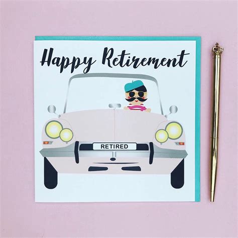 Male Retirement Card Happy Retirement For Men For Him Etsy