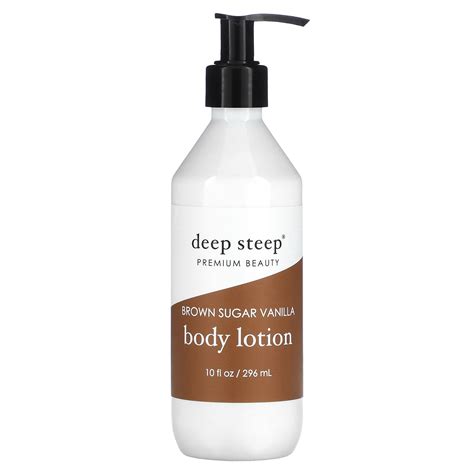 Deep Steep 바디 로션 브라운 슈가 바닐라 296ml 10fl Oz