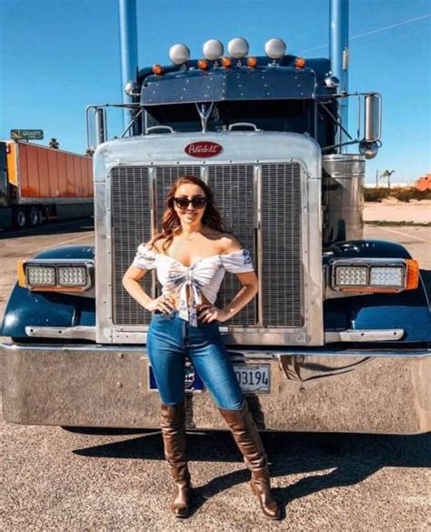 Pinups Trucks And Girls Big Trucks Female Trucks