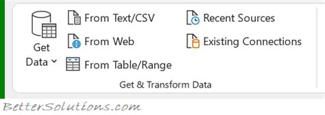 excel ribbon data tab
