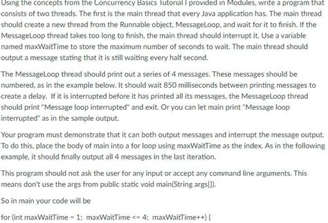 solved using the concepts from the concurrency basics
