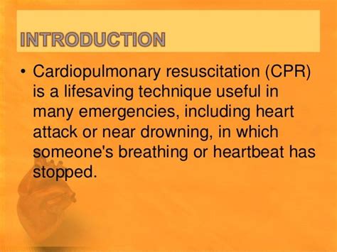 Cardiopulmonary Resuscitation Ppt