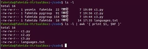 how to print the first column or last column or both using `awk`