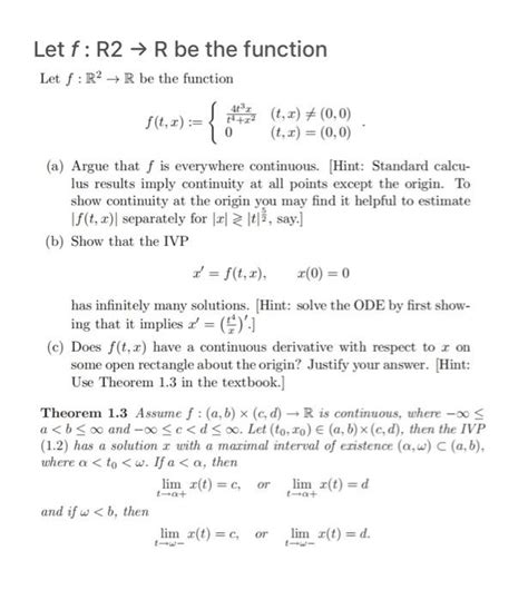 Solved Let F R2→r Be The Function Let F R2→r Be The Function