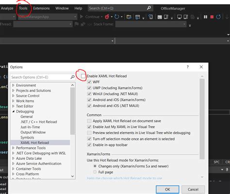 xamarin breakpoints is not hitting while debugging a maui