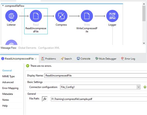 compress and decompress file in mule 4 mulesoft tutorials