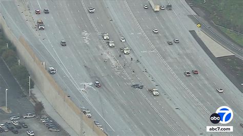 Southbound 405 Freeway Closed At Harbor Boulevard In Costa Mesa After