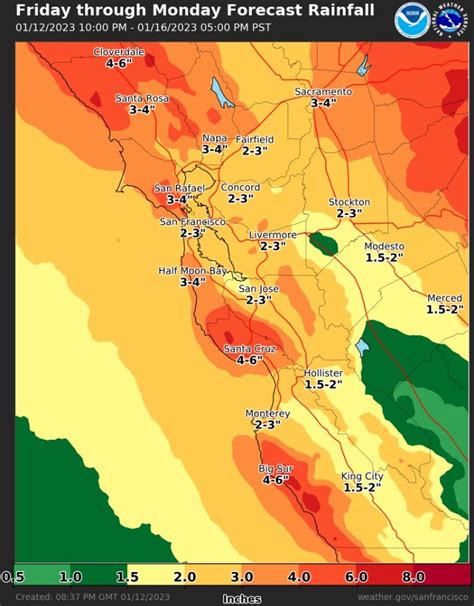 Rainfall Totals Bay Area 2024 Maddi Christean