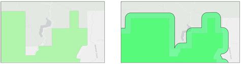 create flat edged buffers around polygons esri community
