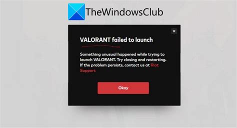 fix valorant failed to launch on windows pc