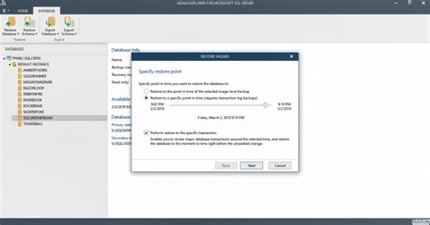 getting started with veeam explorer for microsoft sql server