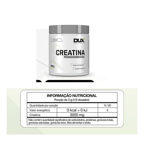 Creatina Monohidratada 300g Dux Nutrition Ww Curitiba Suplementos