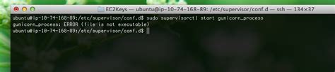 [answered] gunicorn and supervisor error file does not have executable