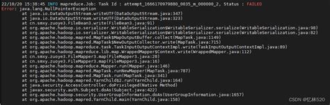 error ioexception spill failed，error java lang