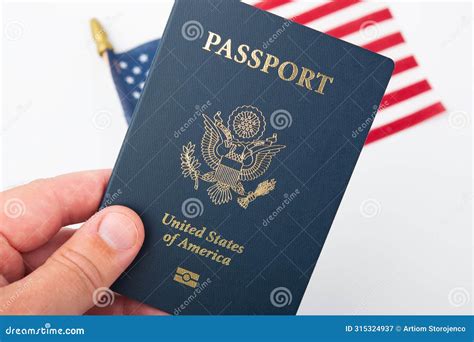 Us Passport Citizen Citizenship United States Of America Stock Image