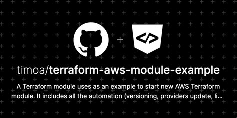 github timoa terraform aws module example a terraform module uses as