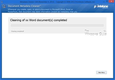 metadata cleaner office documents metadata cleanup and removal tool