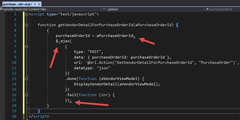 how is javascript and jquery code moved from an mvc view to an external